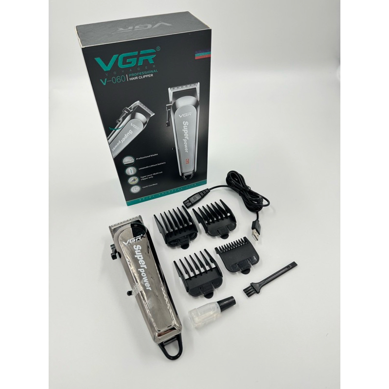 VGR V-060 ปัตตาเลื่ยนตัดผมไร้สาย Hair Clipper | Shopee Thailand