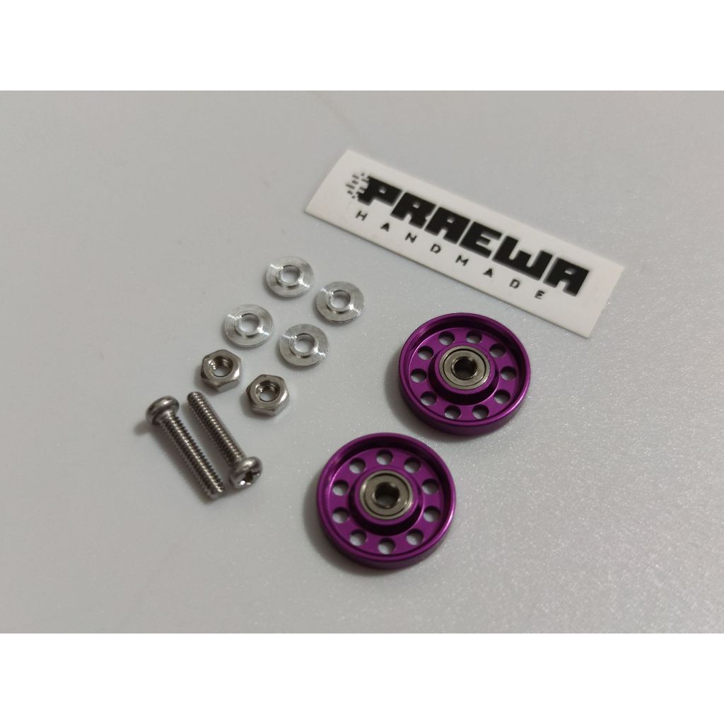 โรลเลอร์เจาะรู 13mm - Mini4WD Lightweight 13mm Aluminum Ball-Race ...