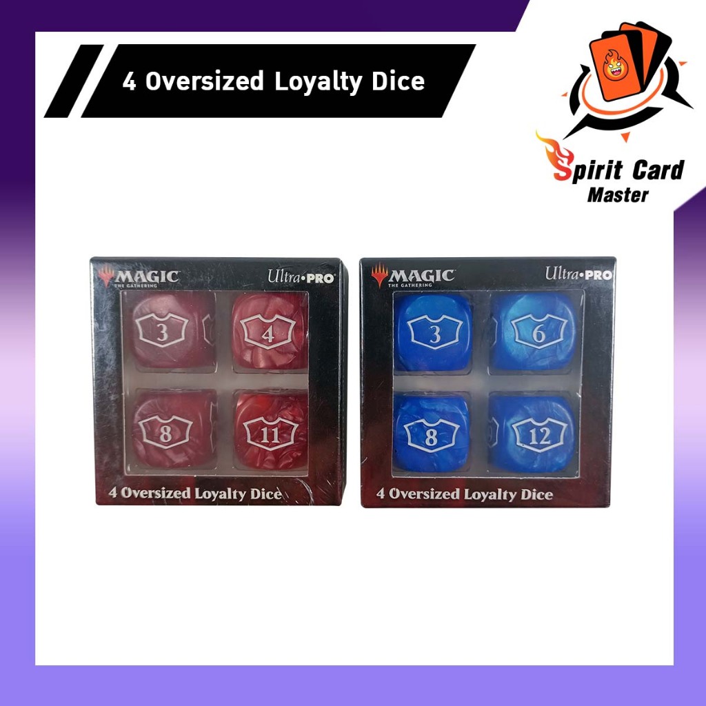 Ultra Pro Magic The Gathering Dice Oversized Loyalty Dice Set | Shopee ...