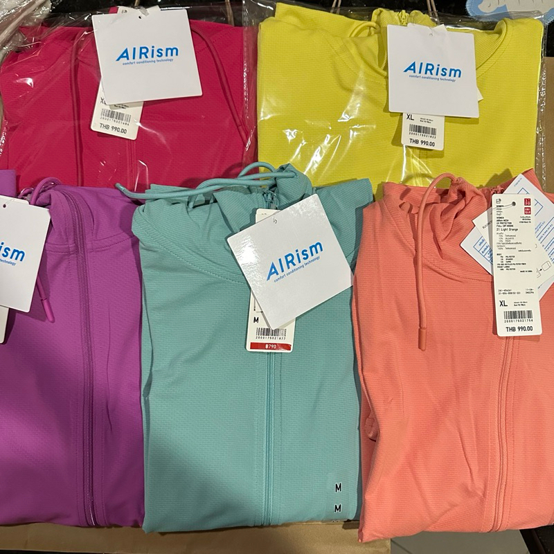 Uniqlo Airism Uv cut Size S-XL ผู้หญิง ของแท้ เสื้อกันยูวี (พร้อมส่ง) | Shopee Thailand