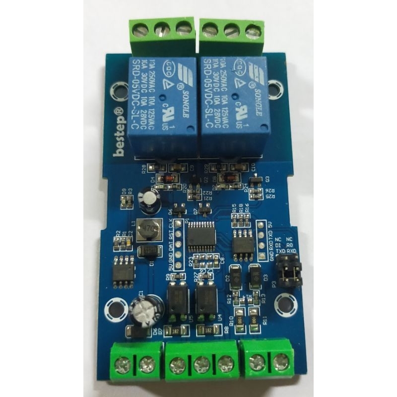 Modbus RTU 4 Channel 12V Relay Output Board Module Switch Input RS485 ...