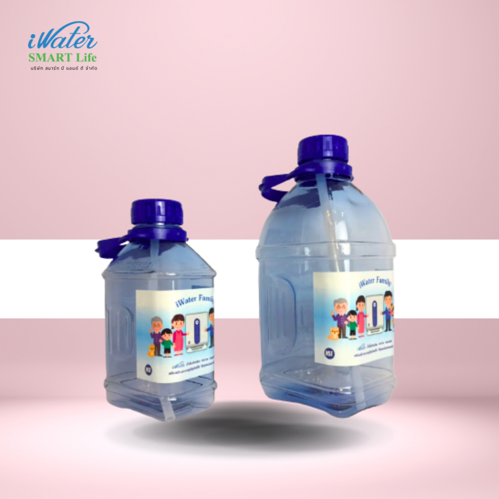 iWater / JAPIN (สินค้านำเข้า) ขวด iWater ทรงเหลี่ยม ขนาด 1 ลิตร /2 ลิตร ...