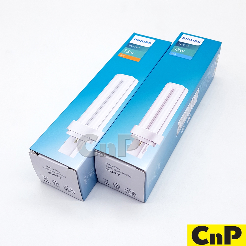 PHILIPS หลอดไฟ หลอดตะเกียบ PLC 13W G24 รุ่น PL-C 2P | Shopee Thailand