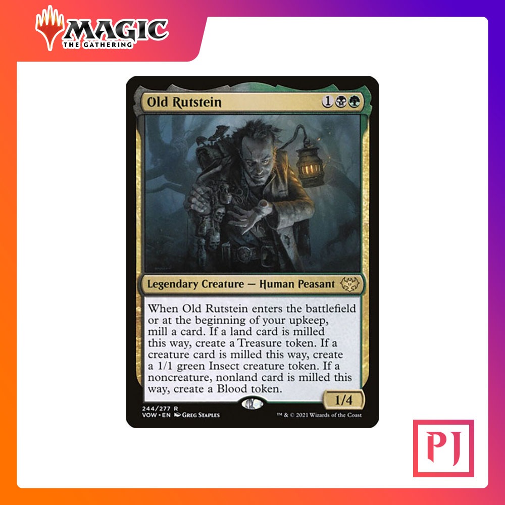 [MTG] Old Rutstein [VOW] [MULTI] [RARE] [NORMAL] [ENG] (การ์ดเมจิค ...