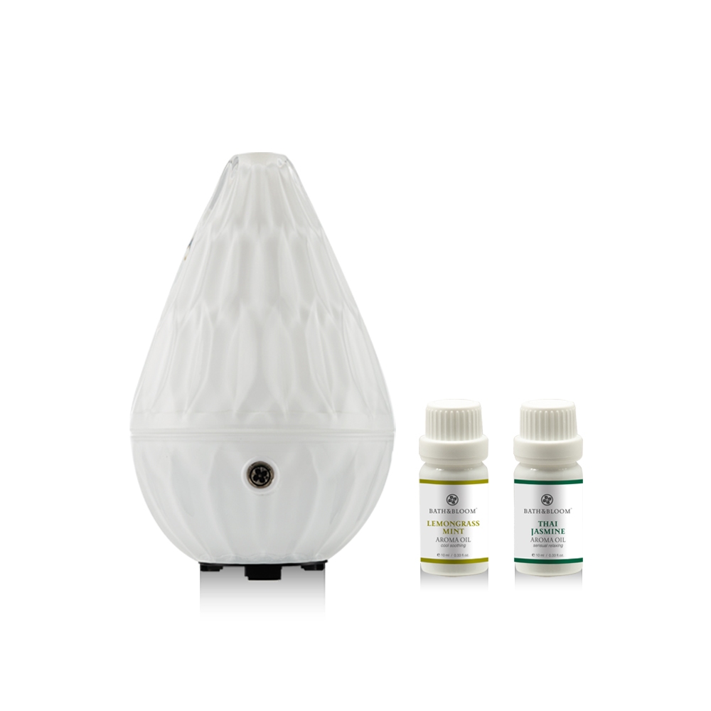 BATH & BLOOM THE CROWN JEWEL CRYSTALLINE SCENTED DIFFUSER-WHITE OPAL ...