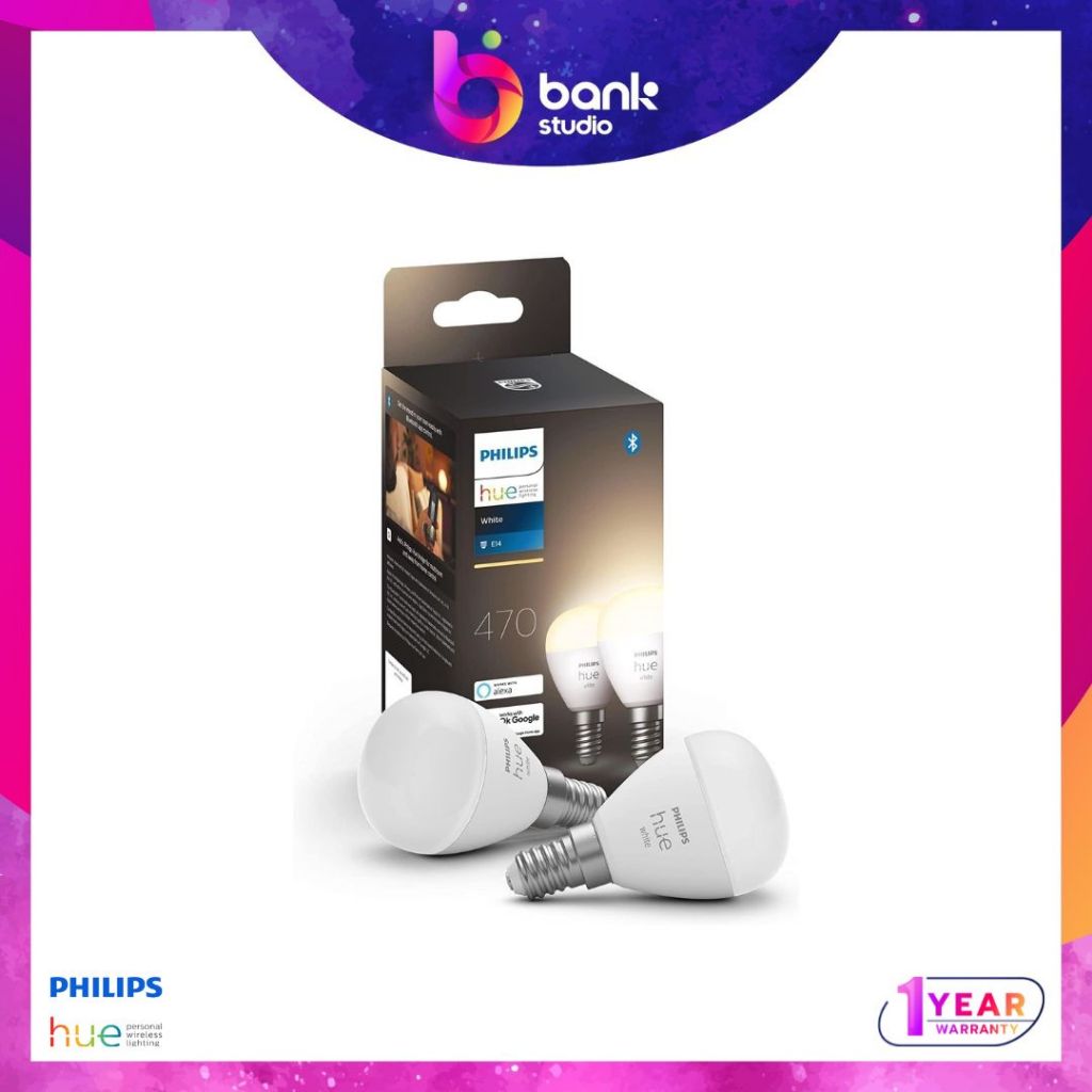 (ประกัน 1ปี) หลอดไฟ E14 Philips Hue White Lustre – E14 smart bulb ...