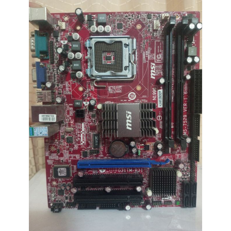 Mainboard 775 DDR2 MSI G31TM-P31 | Shopee Thailand