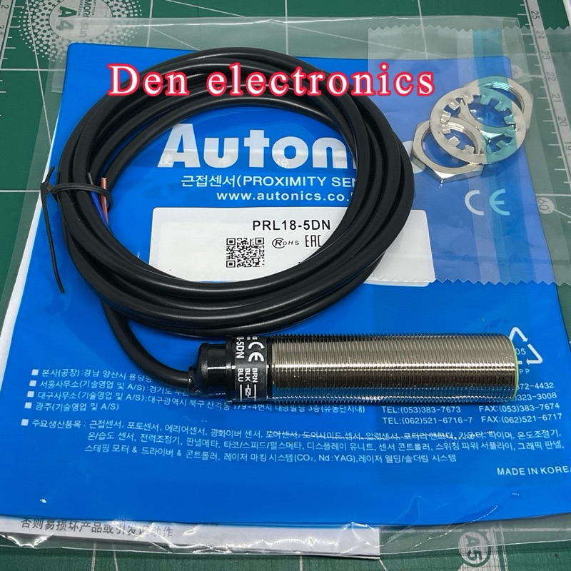 PRL18-5DN ยี่ห้อ Autonic M18 แท้ Proximity Sensor เซ็นเซอร์ 3สาย ตรวจ ...
