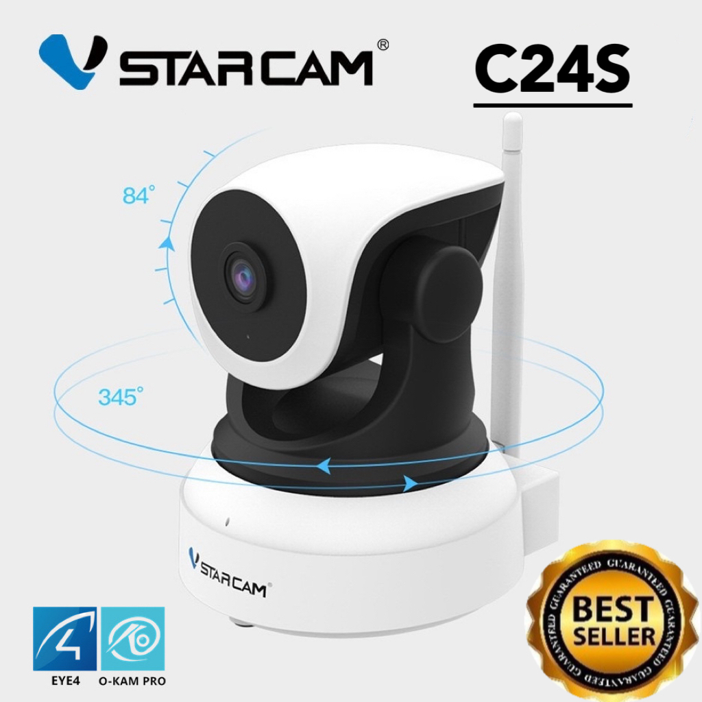 Vstarcam C24S 3.0MP/C7824wip 1.0MP 1296P 2022 กล้องวงจรปิดไร้สาย WIFI ...
