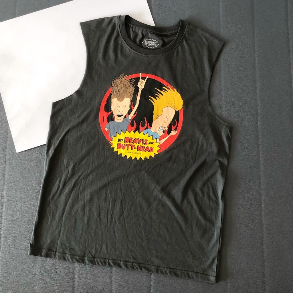เสื้อแขนกุด Beavis And Butt-Head Muscle Tank รับประกันของแท้ มือ1 พร้อม ...
