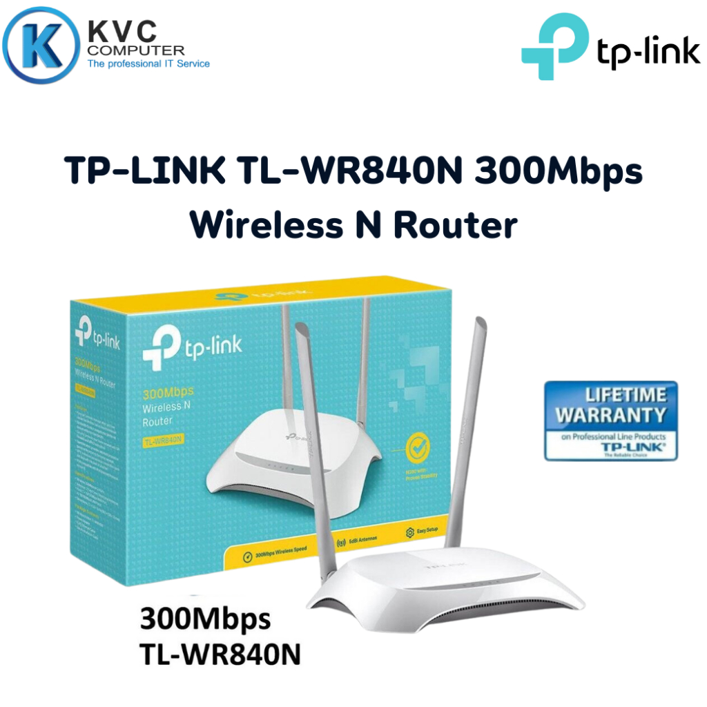 TP-LINK TL-WR840N 300Mbps Wireless N Router | Shopee Thailand