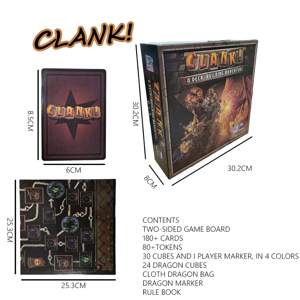 Clank Board Game English บอร์ดเกม แคลงค์ ภาษาอังกฤษ | Shopee Thailand