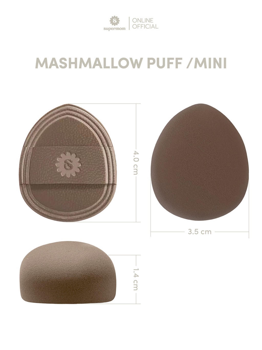SUPERMOM l Marshmallow Puff (Mini) พัฟมาชเมลโล่ ขนาด มินิ | Shopee Thailand