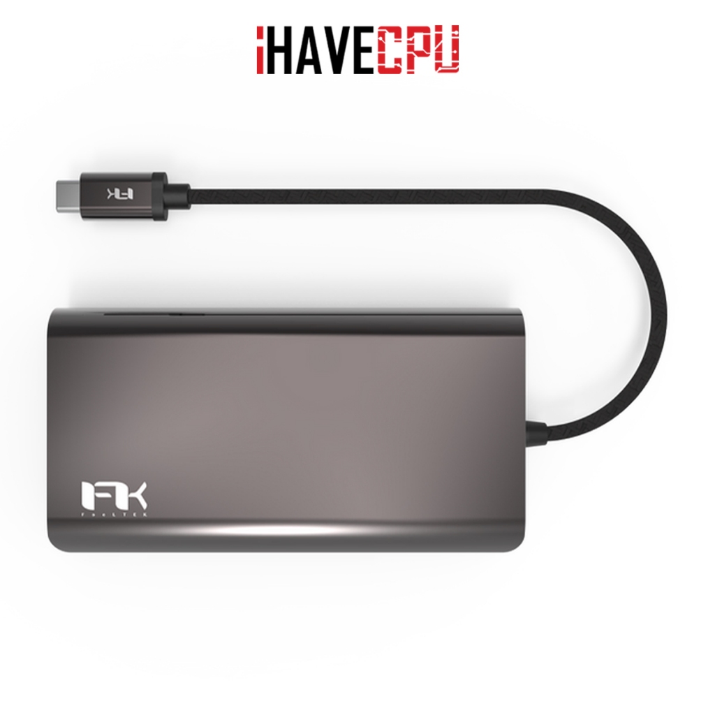 iHAVECPU ADAPTER/CONVERTER (อุปกรณ์แปลงสัญญาณ) FEELTEK PORTABLE 8 IN 1 USB-C HUB | Shopee Thailand