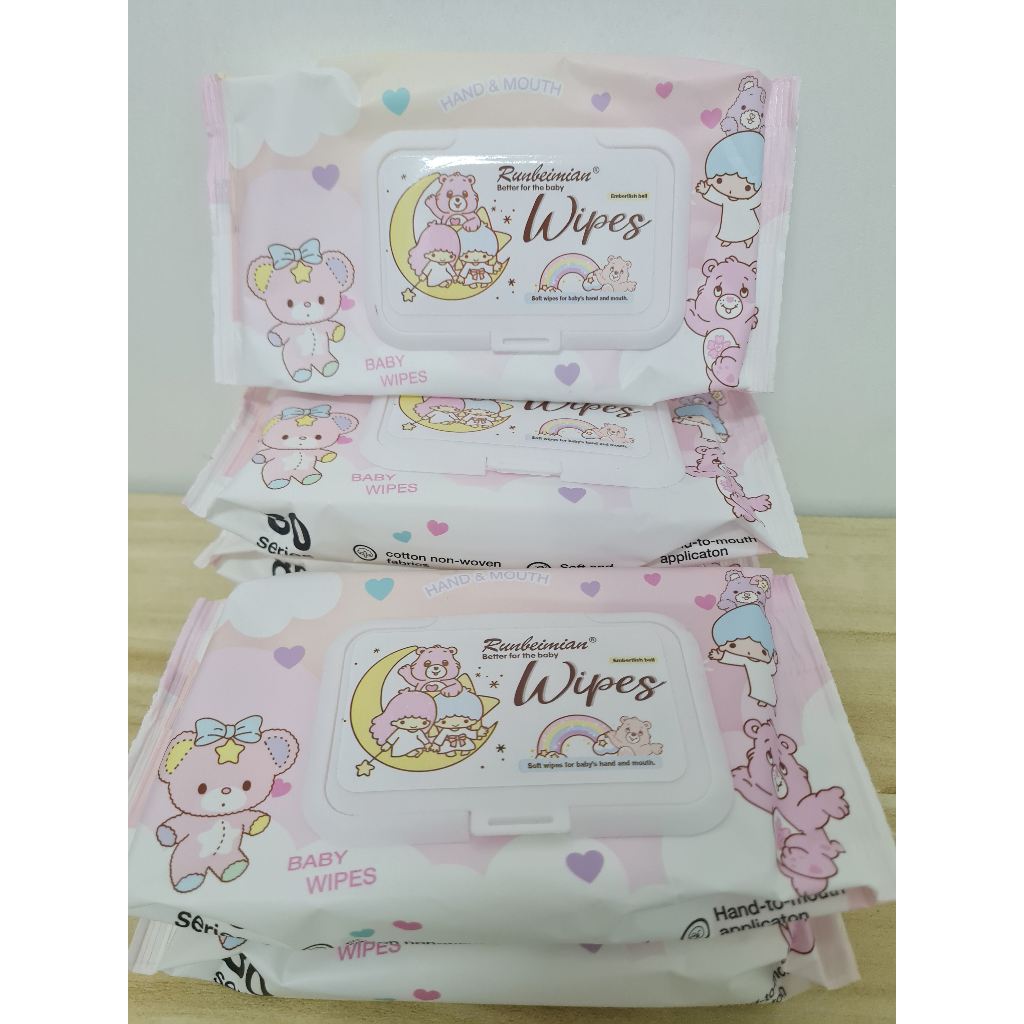 ทิชชู่เปียก 80 แผ่น Runbeimian Wipes | Shopee Thailand
