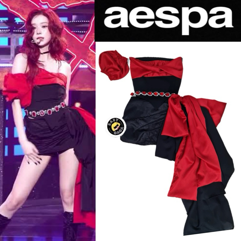 BABYGAGA ️🖤 Aespa Drama Kpop เอสป้า เคป๊อป ️ รับตัดชุด ชุดเต้น ชุดโคฟ ...