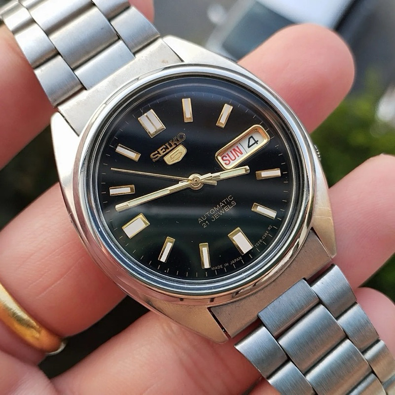 Seiko 5 vintage automatic มือสองแท้ 💯 สภาพดีมาก | Shopee Thailand