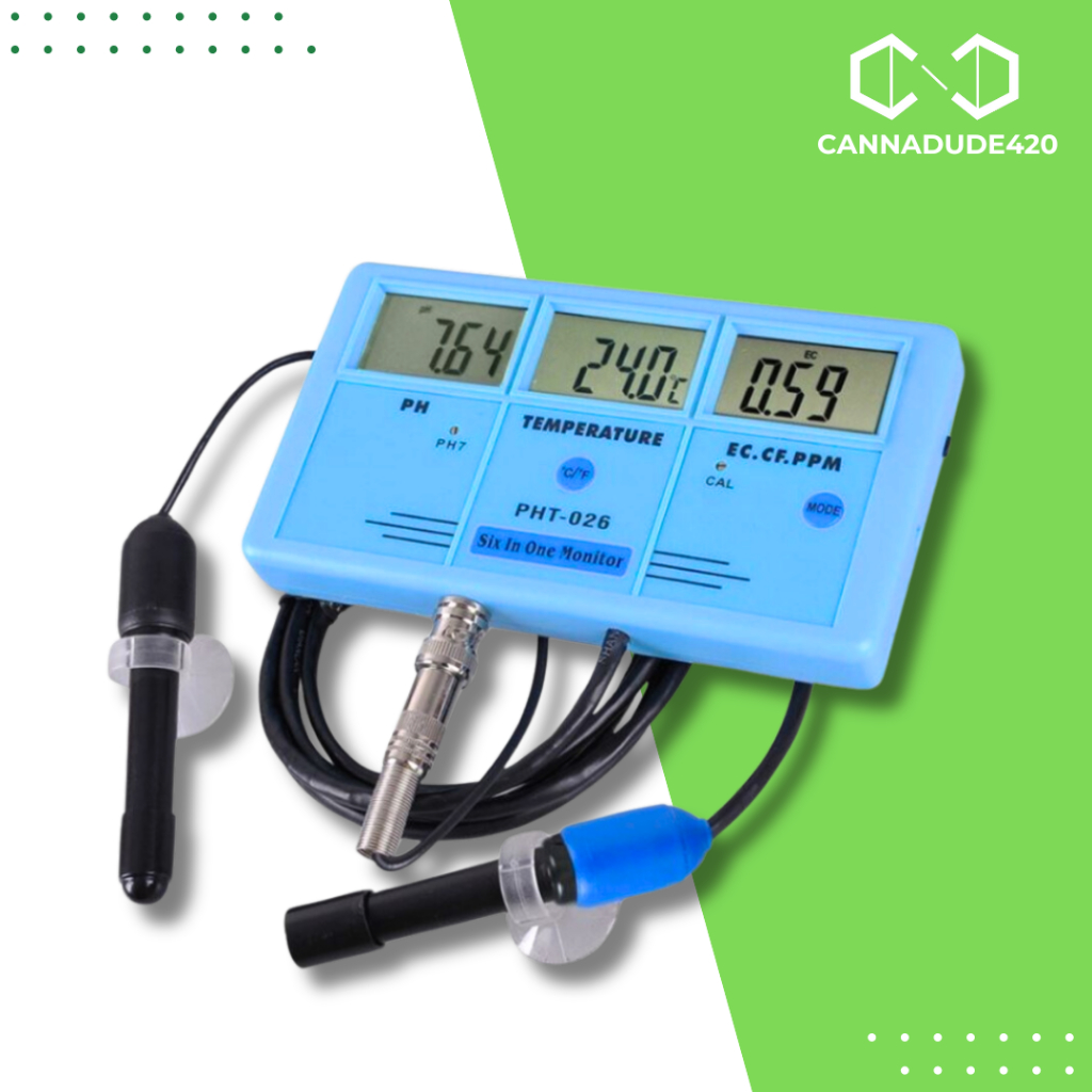 เครื่องวัดค่าน้ำ PH / EC / TEMP / TDS / CF แบบมอนิเตอร์ Water Monitor ...