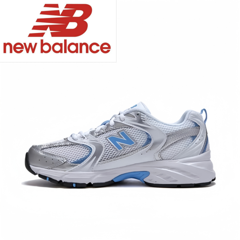 New Balance NB 530 สีขาว - ฟ้า（ของแท้ 100 %）รองเท้าผ้าใบ ผู้ชาย ผู้หญิง ...