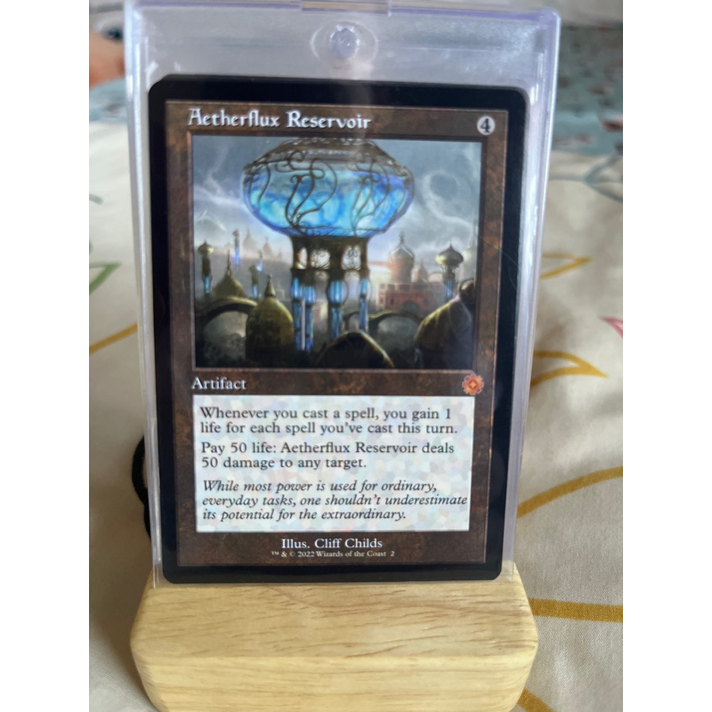 การ์ด MTG Aetherflux Reservoir Artifact Magic the gathering EDH รุ่น ...