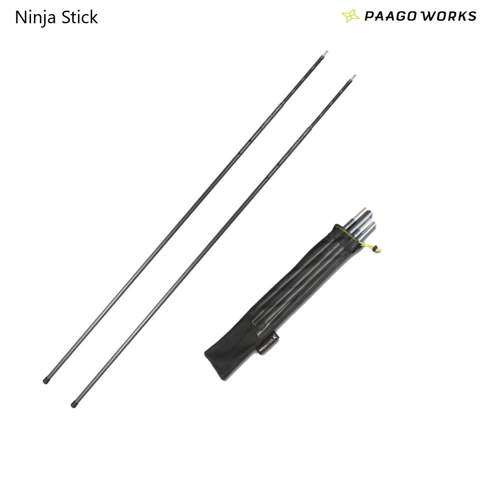 Paago Works Ninja Stick เสาผ้าใบแบบสไลด์ 2 ชิ้น พับเก็บได้กะทัดรัด ...