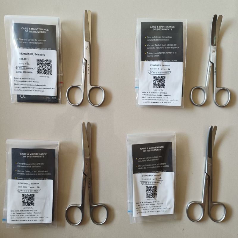 EM OP-SCISSORS BL/BL (CVD)(STR).. 13,14.5 CM | Shopee Thailand