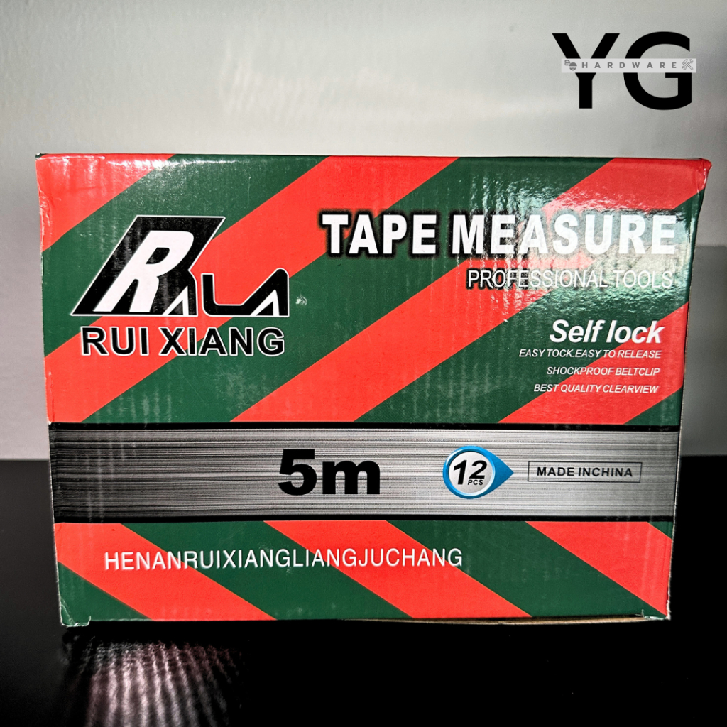 ยกกล่อง RUIXIANG ตลับเมตรแบบหุ้มยาง 5 เมตร (คละสี) | Shopee Thailand