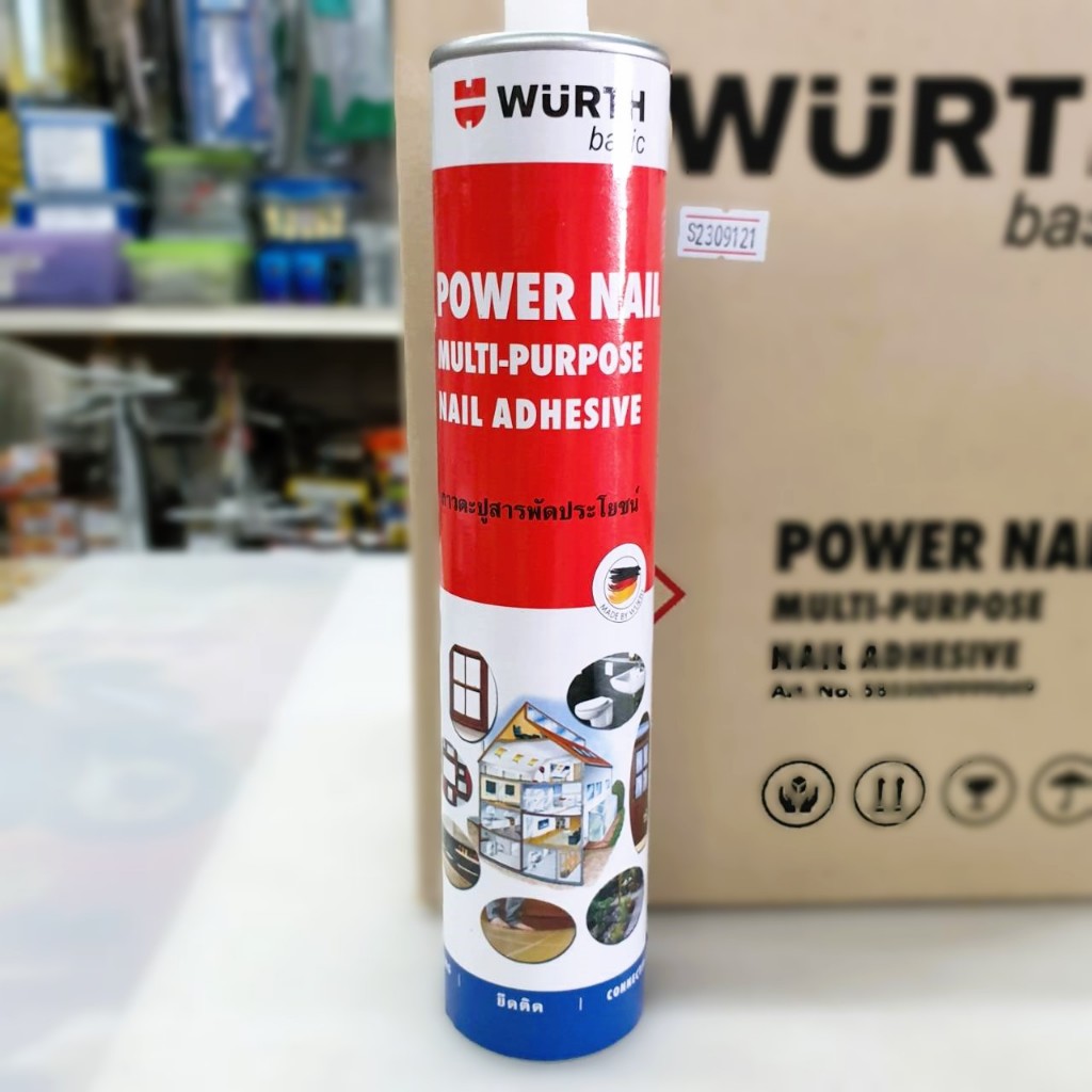 กาวตะปู Power Nail 320กรัม Wurth กาวพลังตะปู กาวเอนกประสงค์ กาว สารพัด ...