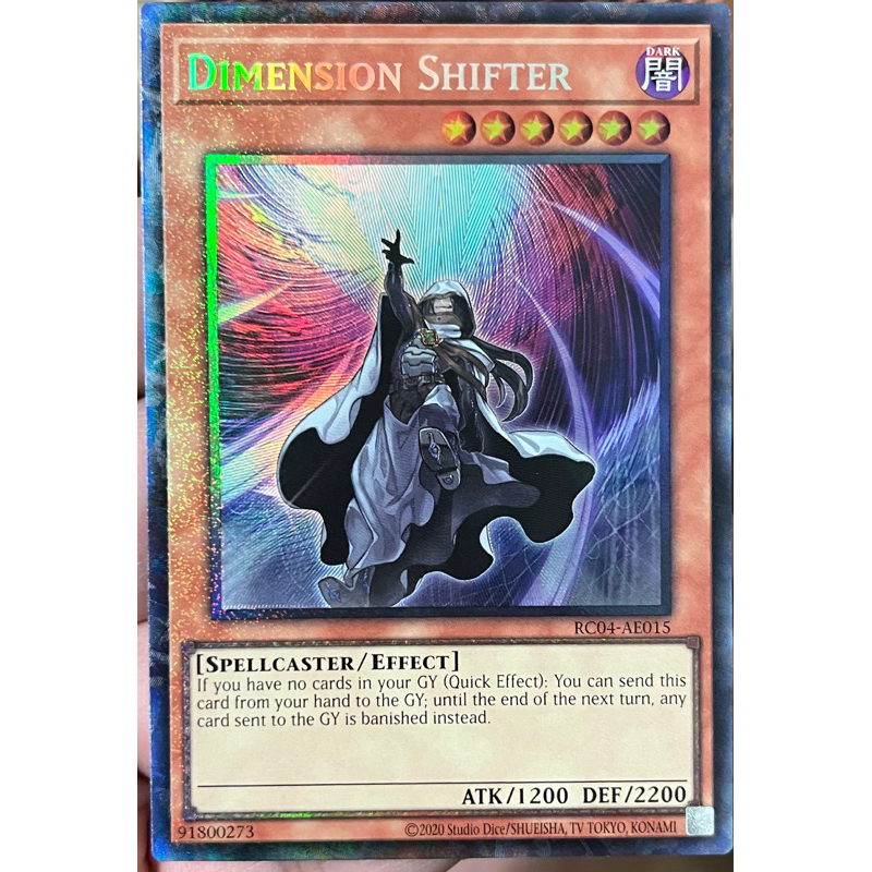 Yugioh Asia-Eng [RC04-AE015] Dimension Shifter (Collector Rare) การ์ด ...