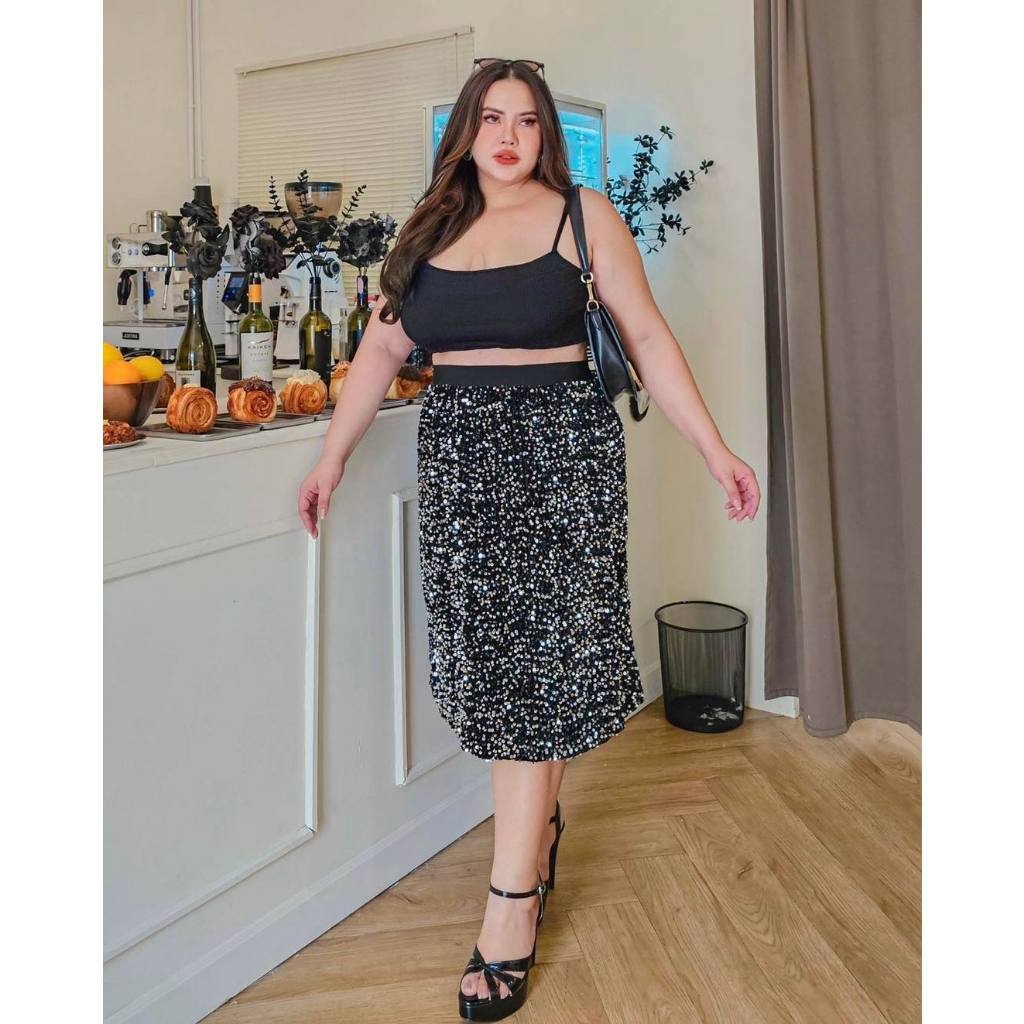 Pretty Wink Skirt กระโปรงกริตเตอร์ 40"-64" | Shopee Thailand