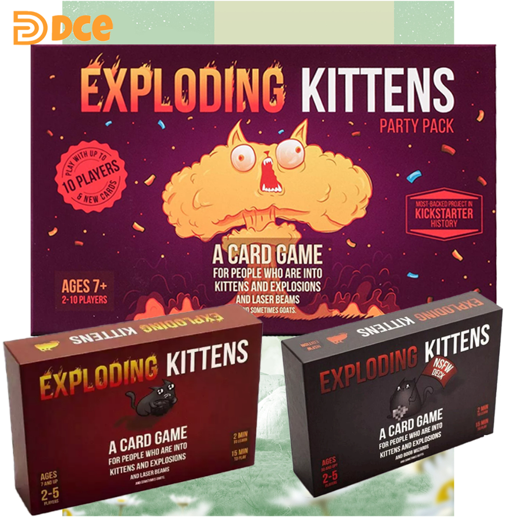 (กล่องแข็ง) บอร์ดเกมExploding / Imploding / Streaking kittens Board game เล่นได้2-9คน | Shopee ...