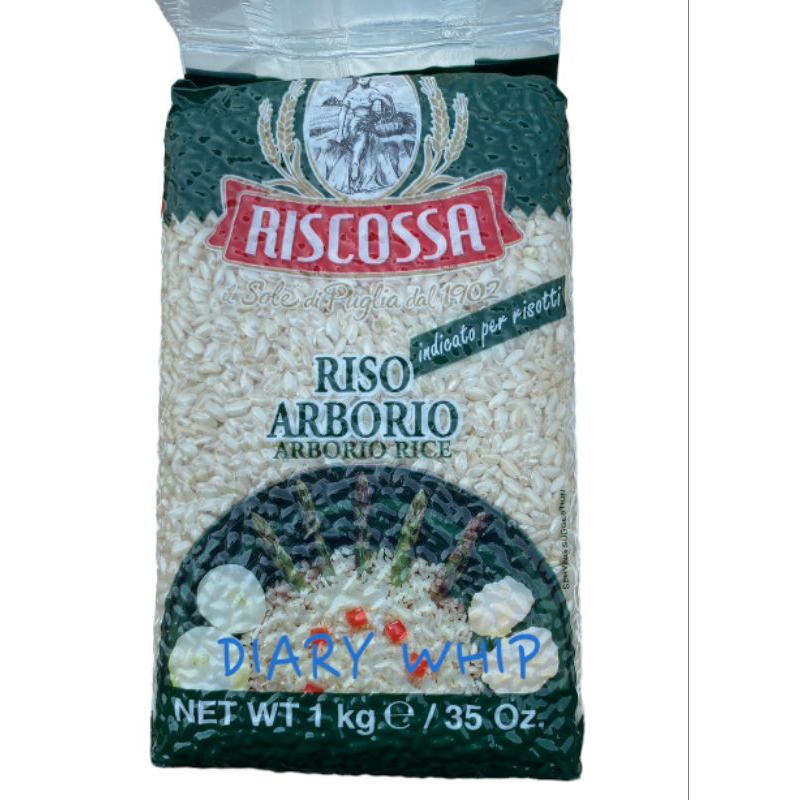 ARBORIO RICE RISCOSSA 1 KG. ข้าวอาโบริโอ ตราริสคอสซ่า 1 กิโลกรัม | Shopee Thailand