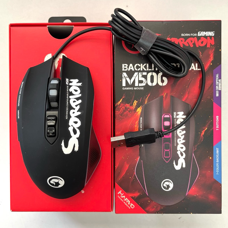 SALE!! Marvo Scorpion Backlit, Optical M506 Gaming Mouse เมาส์เกมมิ่ง ...