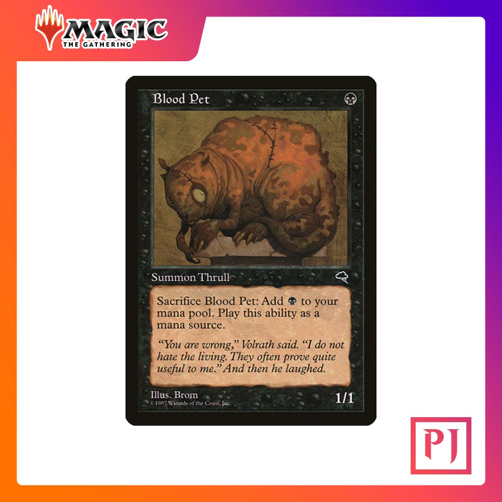 [MTG] Blood Pet [TMP] [BLACK] [COMMON] [NORMAL] [ENG] (การ์ดเมจิค ...