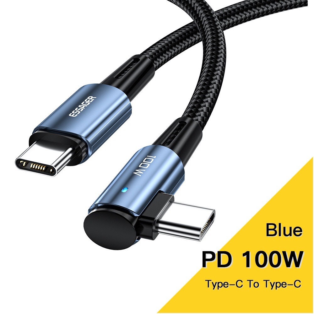 Essager สายชาร์จ USB C เป็น Type C 60W 100W QC4.0 PD30W ชาร์จเร็ว สําหรับ Xiaomi 10 Pro Huawei ...