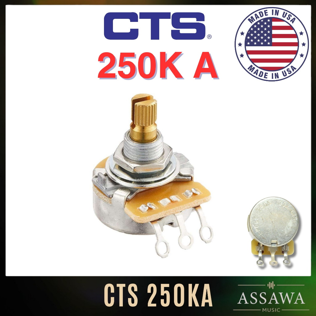 CTS Pot Split Shaft 250KA EP-0085 Made in USA Potentiometer พอท โทน ...