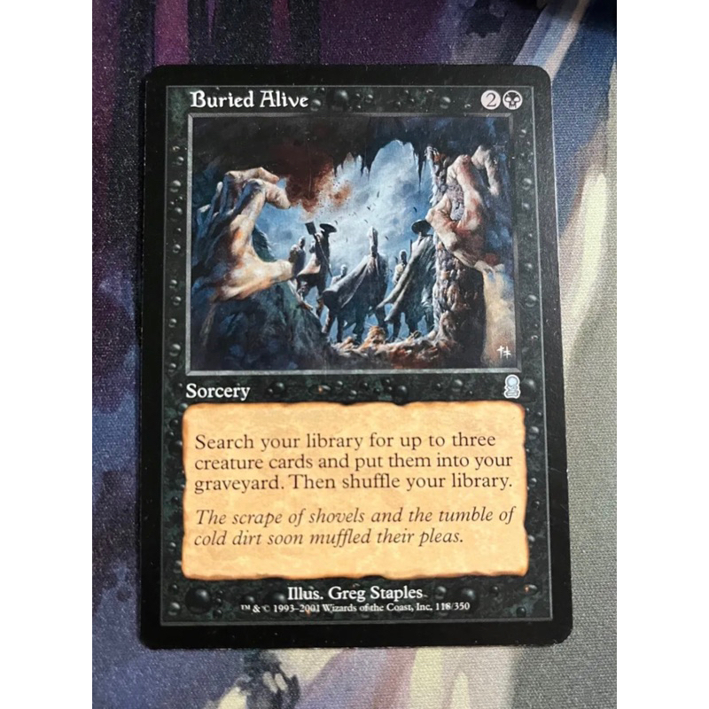 การ์ด MTG Buried Alive Black Commander Magic the gathering EDH รุ่น ...