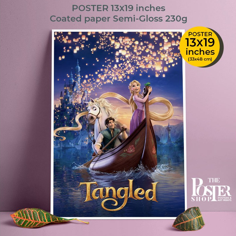Tangled Poster โปสเตอร์ราพันเซล เจ้าหญิงผมยาวกับโจรซ่าจอมแสบ ภาพขนาด ...