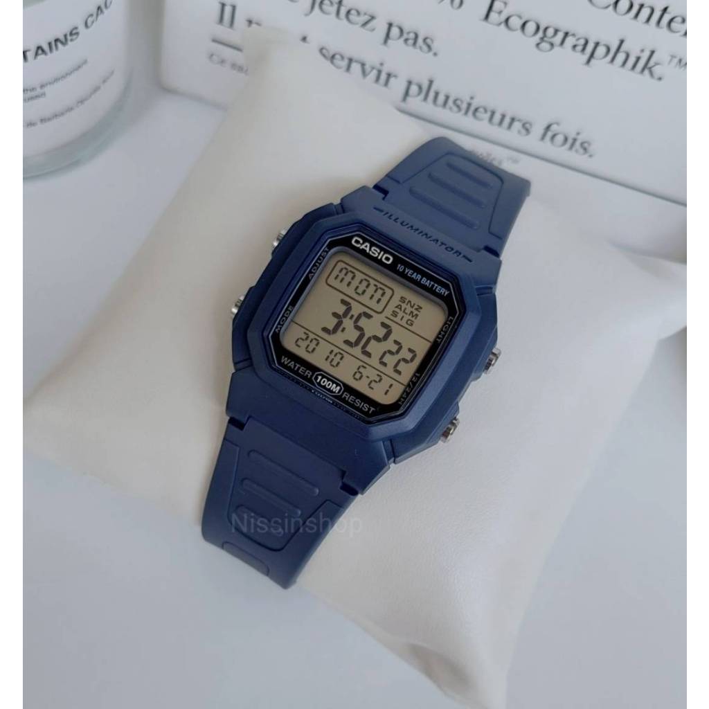 นาฬิกา Casio แท้ รุ่น W-800H-1B ,W-800H-2A และ W-800H-5A นาฬิกาดิจิตอล ...