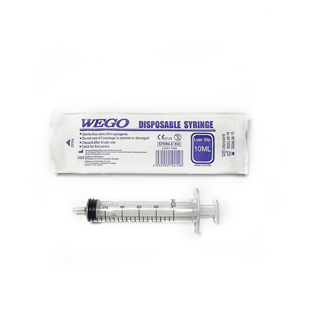 ไซริงค์ ไซริ้ง 3ml, 5ml, 10ml, 20ml Syringe กระบอกฉีดยา ล้างจมูก WEGO ...