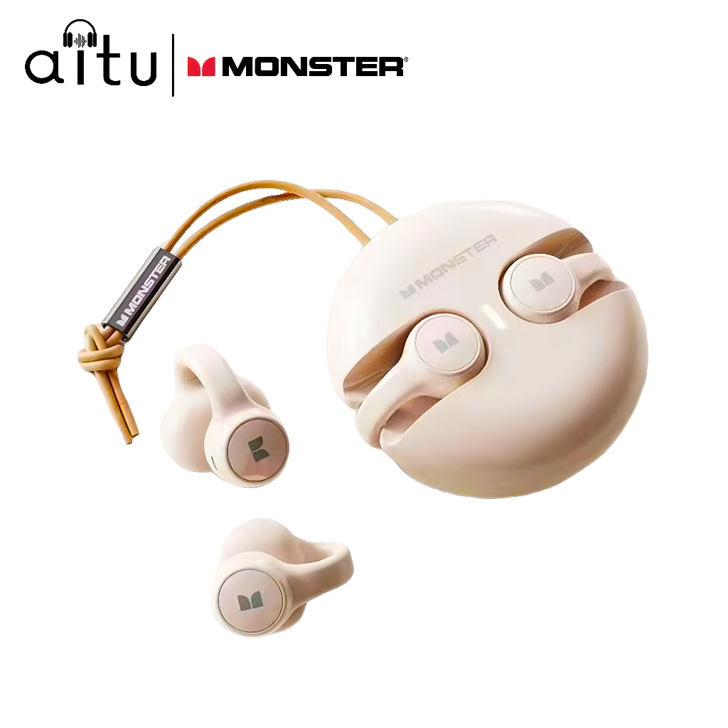Monster XKT21 หูฟังบลูทูธไร้สายแบบหนีบหู สำหรับเล่นเกม ฟังเพลง เสียง ...