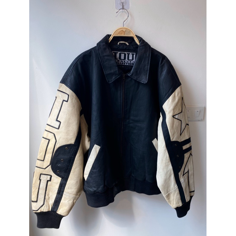 IOU Leather Collection Jacket (ALL LEATHER) | Shopee Thailand