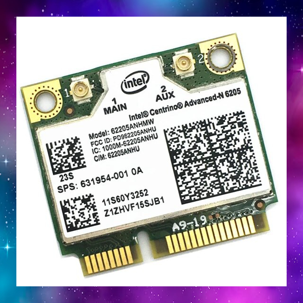 Notebook Wi Fi card Intel® Centrino® Advanced-N 6205, 2.4 GHz/ 5 Ghz ...