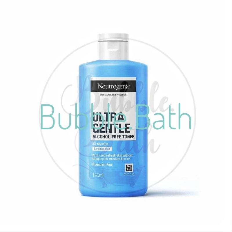 (ขวดสีฟ้า) Neutrogena Ultra Gentle Alcohol-Free Toner นูโทรจีนา อัลทรา ...
