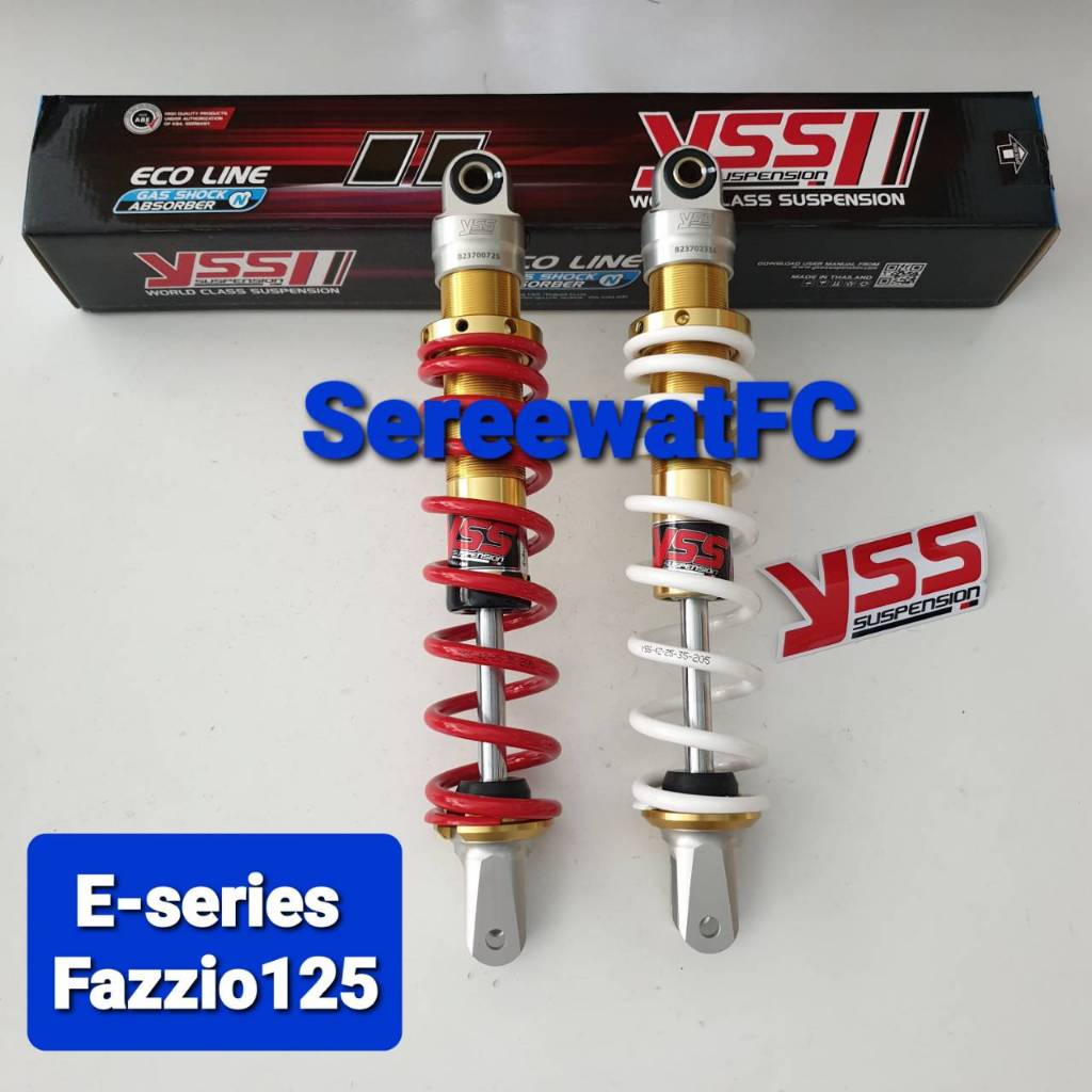โช้คหลัง YSS Fazzio Fazzio125 ปี 22> E-Series ยาว 320 มิล ของแท้ (1 ตัว) | Shopee Thailand