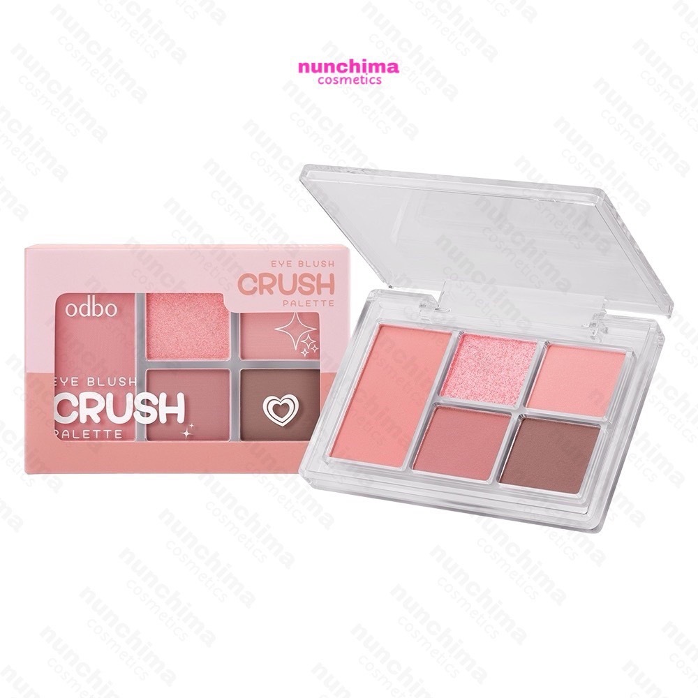 ODS04 ODBO Eye Blush Crush Palette โอดีบีโอ อาย บลัช ครัช พาเลท อายแชโดว์ | Shopee Thailand