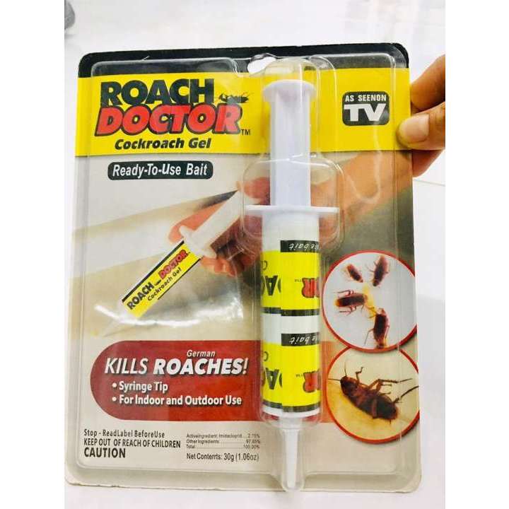 เจลฆ่าแมลงสาบ กำจัดแมลงสาบ เจลกำจัดแมลงสาบ เจลฆ่าแมลงสาบยกลัง roach doctor | Shopee Thailand