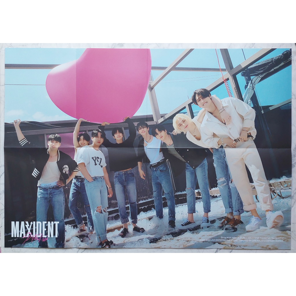 โปสเตอร์ พับ ของแท้ จาก CD อัลบั้ม Stray Kids - MAXIDENT Album พร้อมส่ง ...