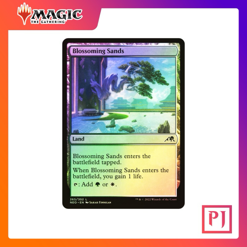 [MTG] Blossoming Sands [NEO] [LAND] [COMMON] [NORMAL] [ENG] (การ์ดเมจิค / Magic the Gathering ...