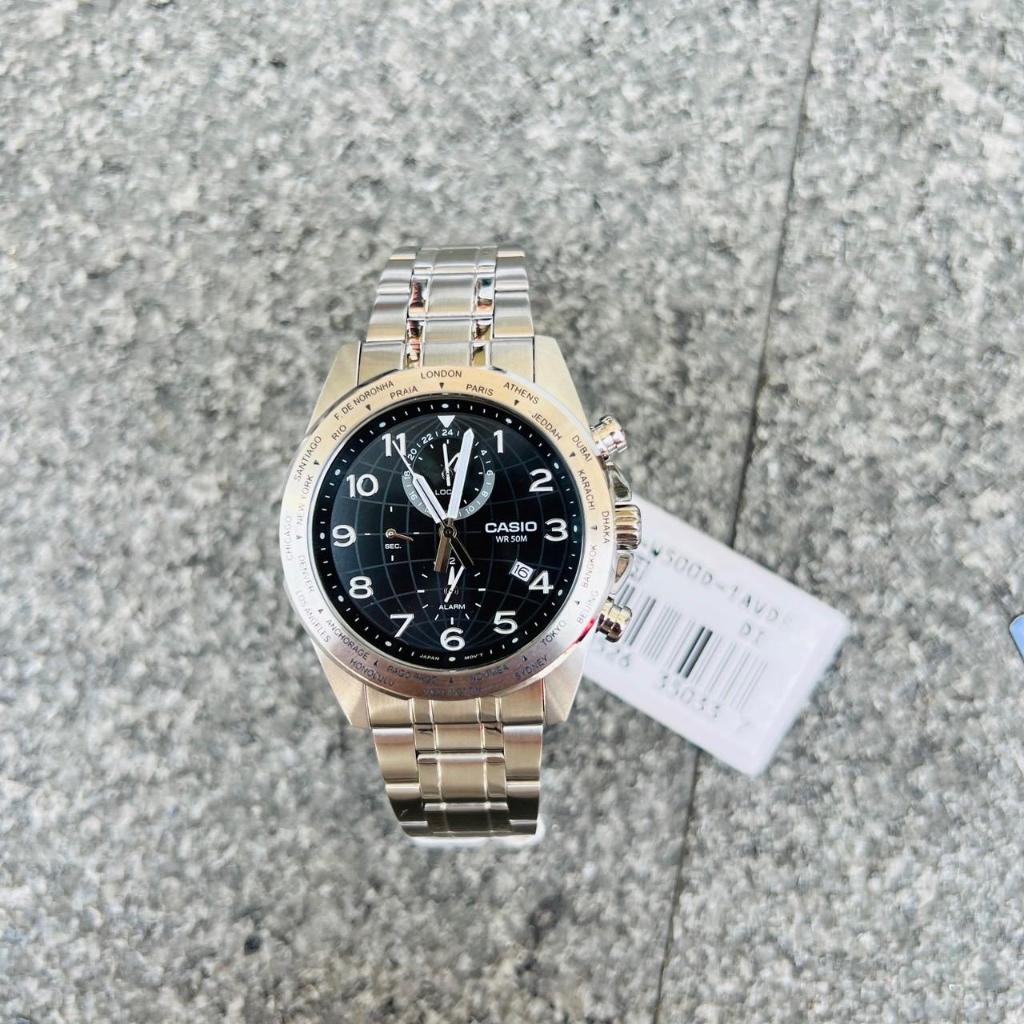 นาฬิกา Casio Standard World Time รุ่น MTP-W500 สายหนังแท้ สินค้าของแท้ ...